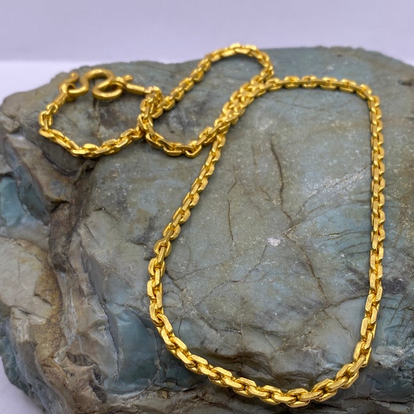 22k Gold Chain - Etsy