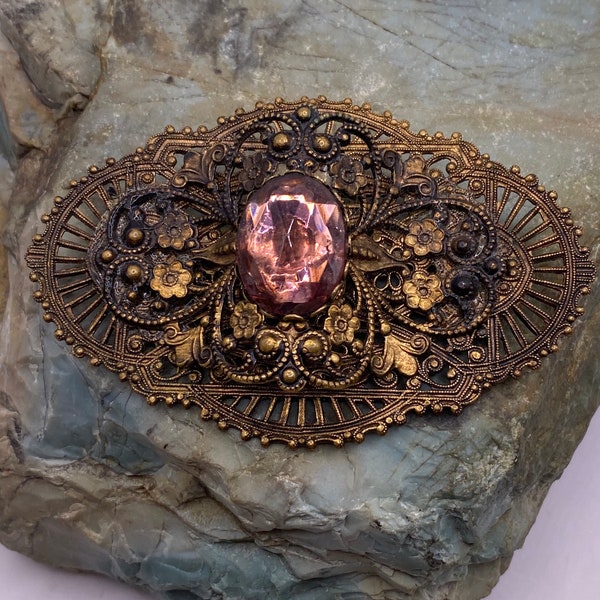 Purple Brooch - Etsy