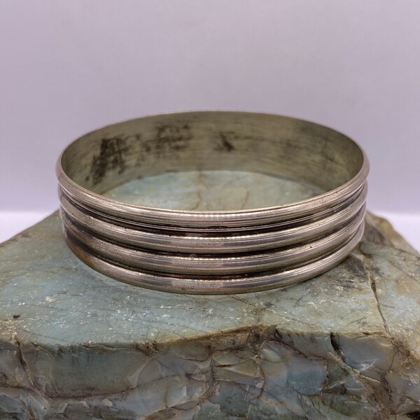 Wide Bangle Bracelet - Etsy