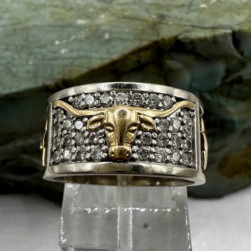 Vintage Longhorn Ring - Etsy
