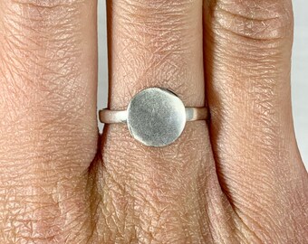Flat Circle Ring - Etsy