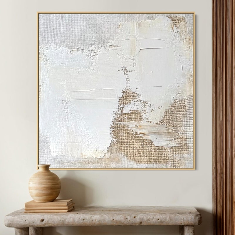 Neutral Textured Wall Art - Etsy