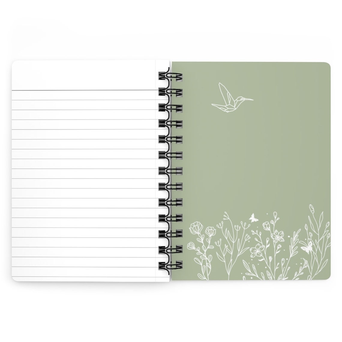 Garden Journal Spiral Notebook -- Mint Green Notebook, Gardeners ...
