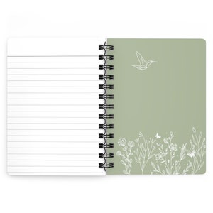 Garden Journal Spiral Notebook -- Mint Green Notebook, Gardeners ...