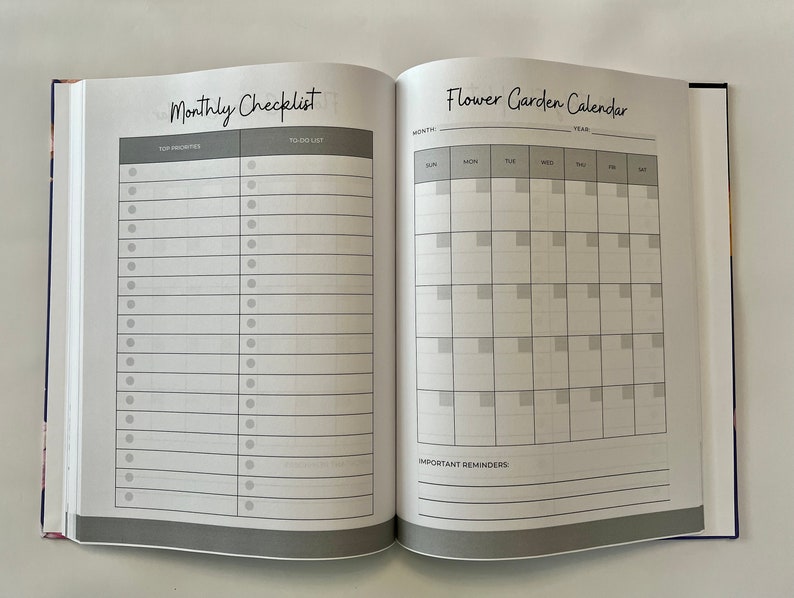 Cut Flower Garden Planner and Log Book: Garden Journal for Growing ...