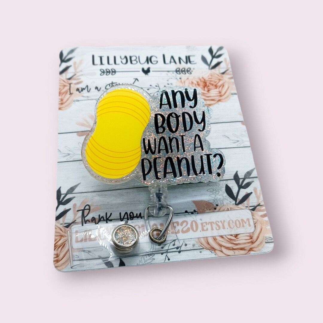 Peanut Ball Badge Reel, Labor and Delivery Nurse Gift, Midwife ID ...