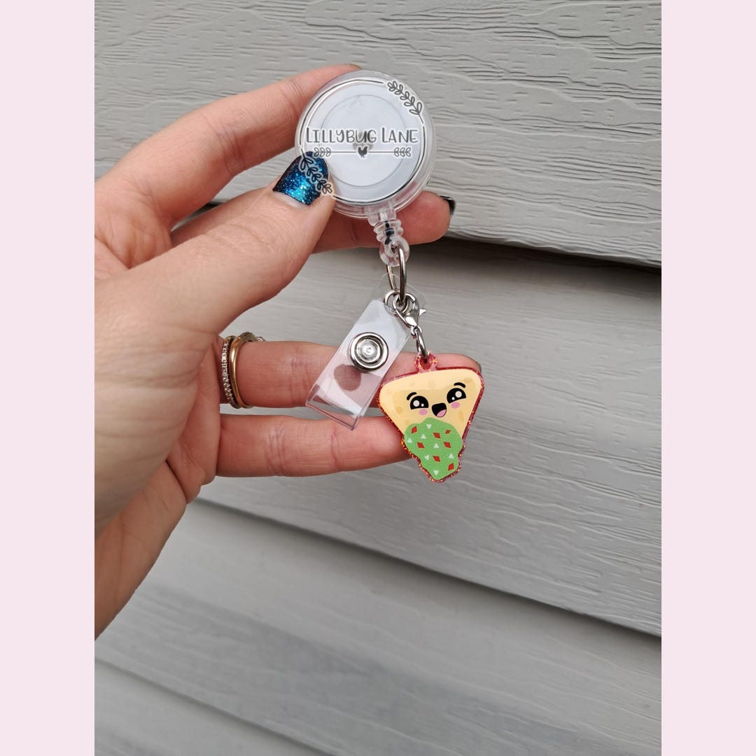Nacho Badge Charm, Mini Chip Keychain - Etsy