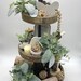 Mini Greenery Tiered Tray Decor, Tier Garland SET of 3, Faux Eucalyptus ...