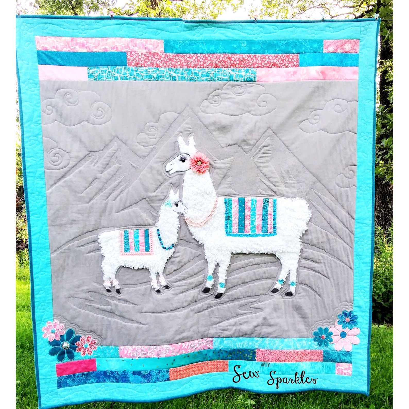 Llama Love You Quilt Pattern Llama Quilt Pattern Quilt Pattern Quilts Llama Quilt Llama Applique ...