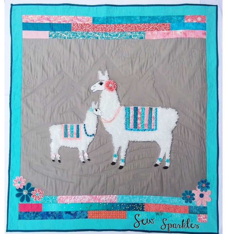 Llama Quilt Pattern - Etsy
