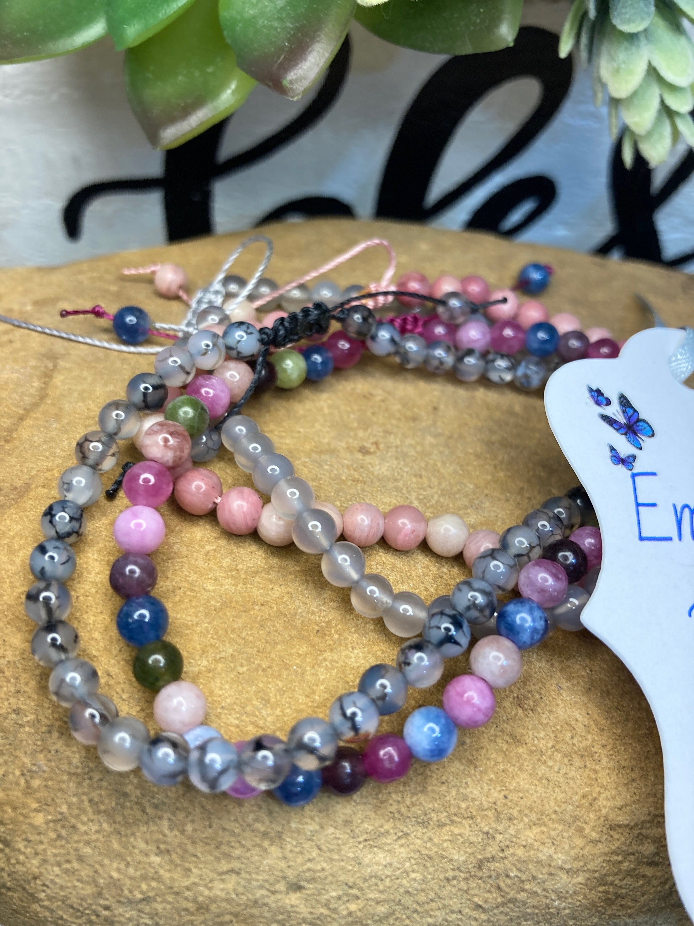 Healing Bracelets Emotional Healing Intention Bracelet Sets Rhodonite ...