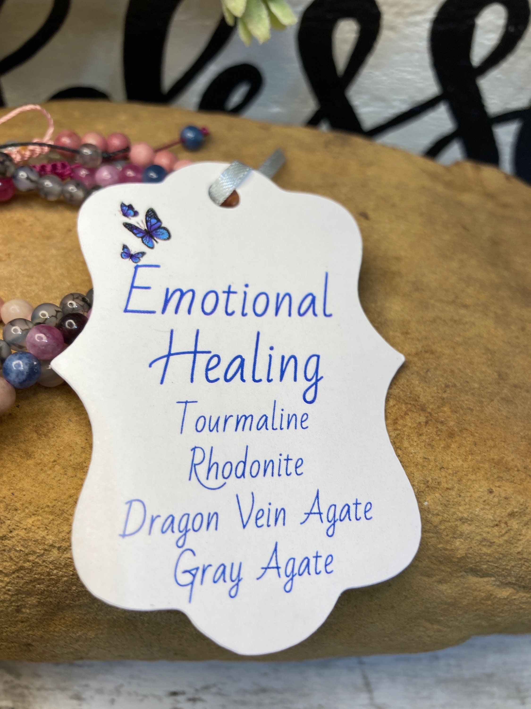 Healing Bracelets Emotional Healing Intention Bracelet Sets Rhodonite ...
