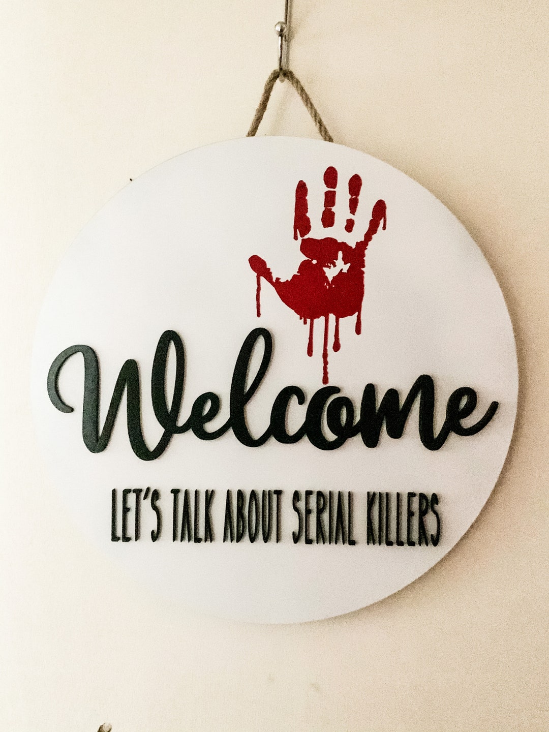 Let’s Talk About Serial Killers Round - Etsy