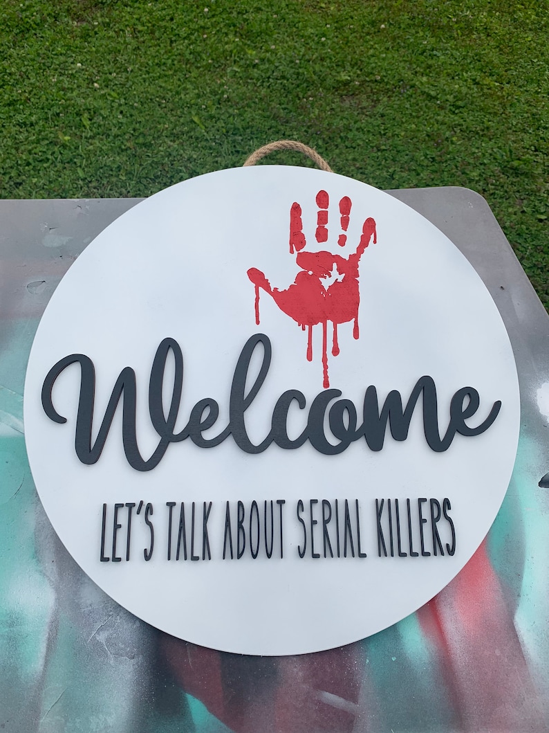 Let’s Talk About Serial Killers Round - Etsy