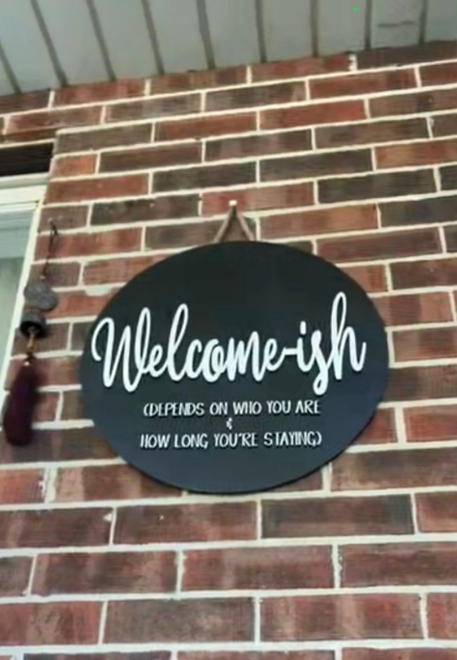 Welcomish Door Sign | Etsy