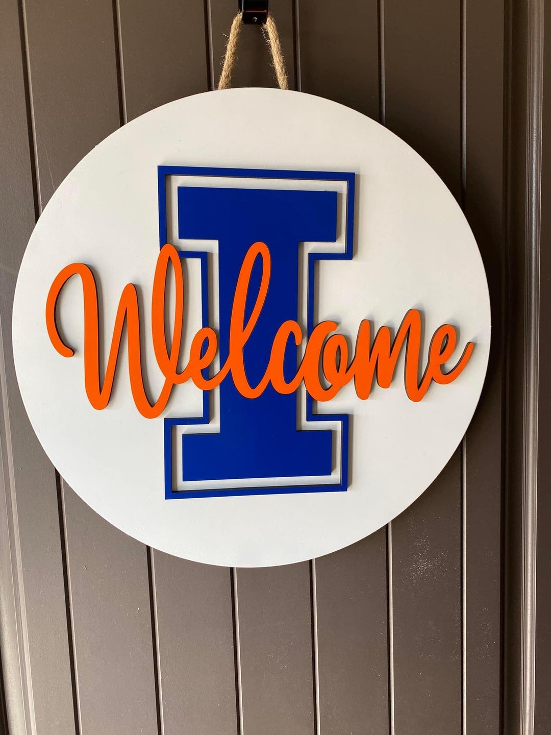 Illini Welcome Sign - Etsy
