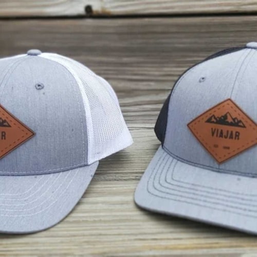 6 Custom Leather Patch Hats Logo Hats Laser Engraved Leather - Etsy