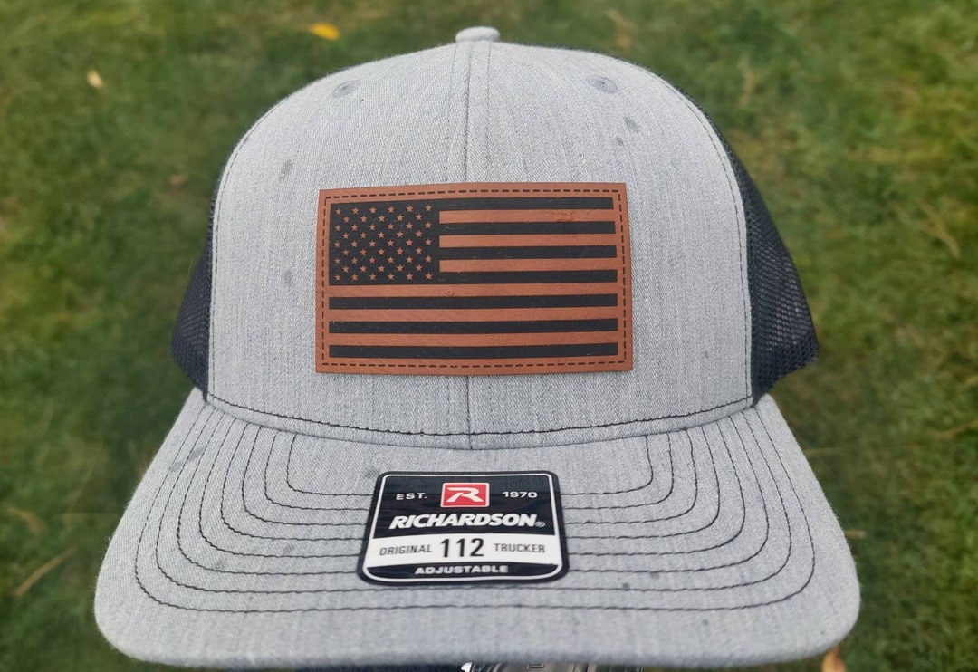 American Flag Patch Hat American Patriotic Flag Hat Leather Patch Hat Leatherette Patch Hat - Etsy