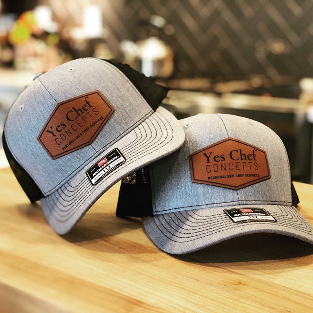 Leatherette Patch Hats, Logo Hats, Laser Engraved Leather Patch Hat ...