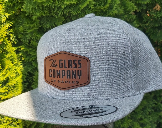 Set of 5 Custom Logo Patches for Hats, Leatherette Patch - Logo Hats ...