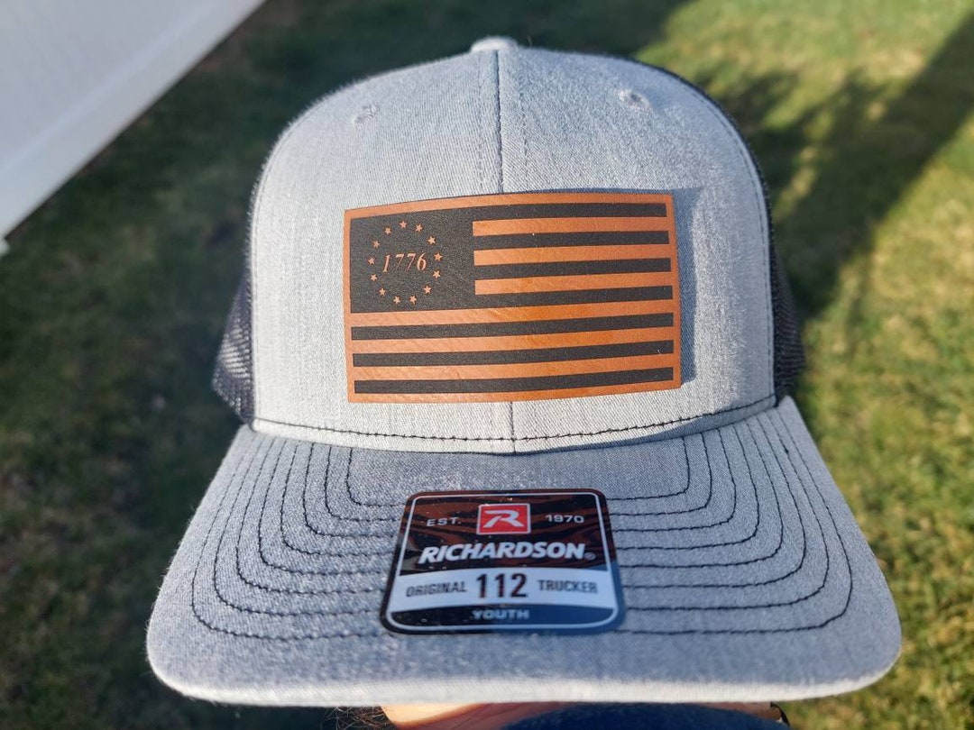 1776 2nd Amendment Star Circle American Flag Hat Leatherette Patch Hats ...