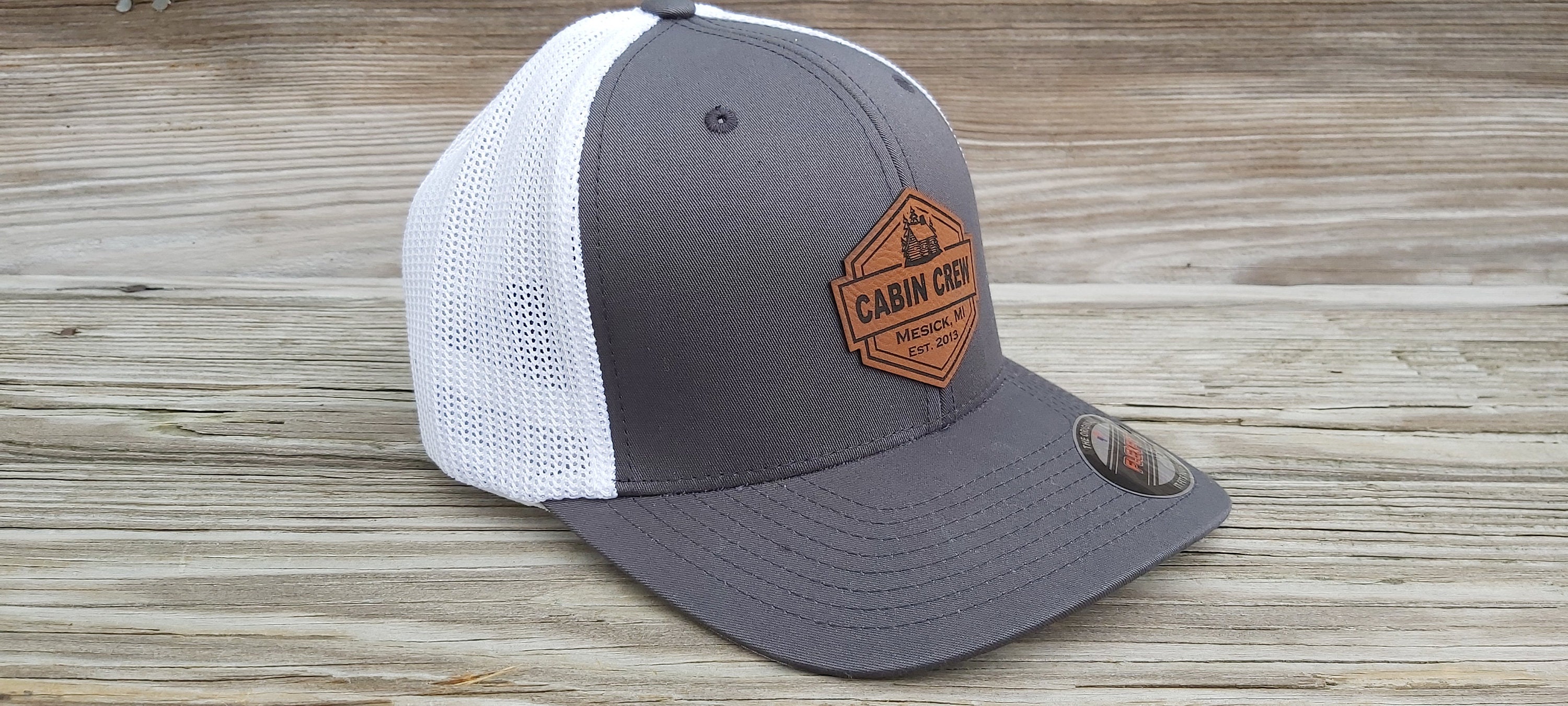 Custom Leather Patch Hats FLEXFIT Laser Engraved Leather - Etsy