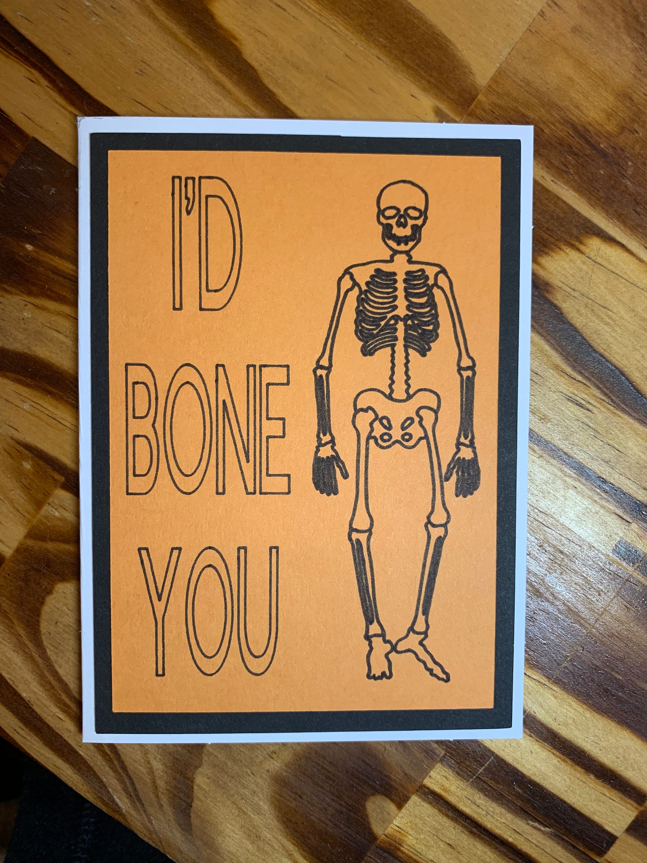 Mature Handmade Adult Humor Card I'd Bone You Funny Card - Etsy