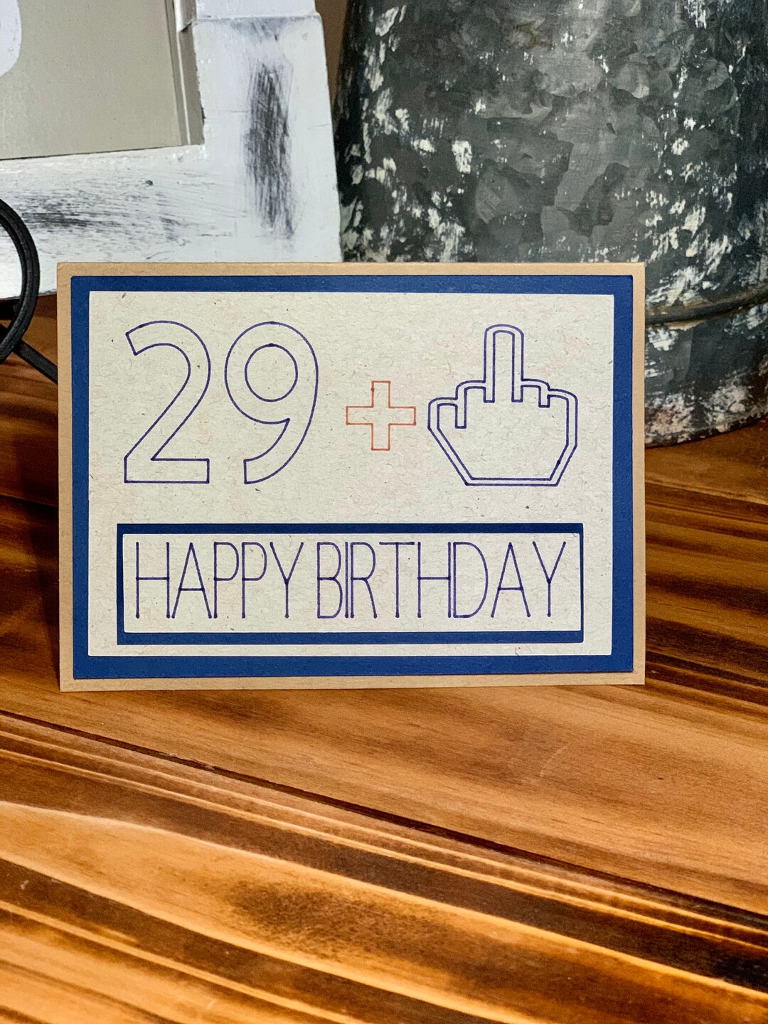 Handmade 30th Birthday Card 291 Middle Finger Card Mature - Etsy