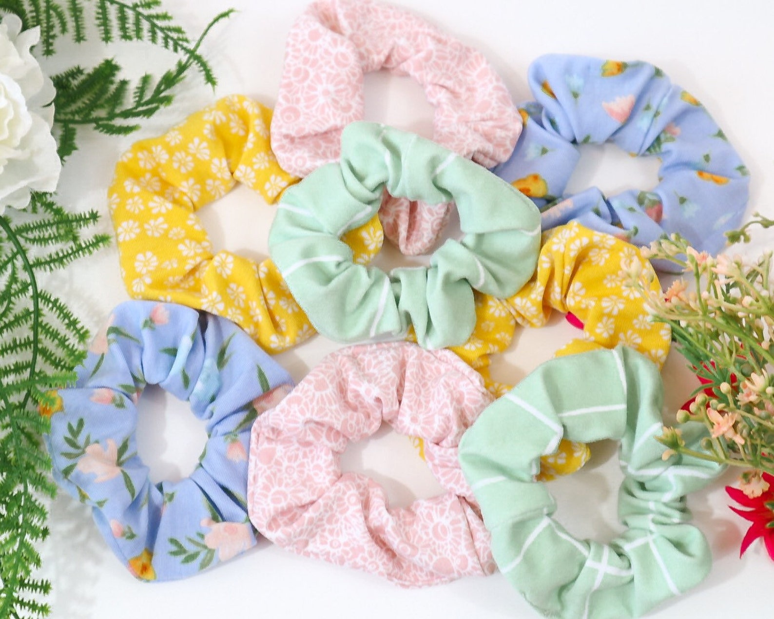 Soft Spring Scrunchies Pastel Scrunchies - Etsy