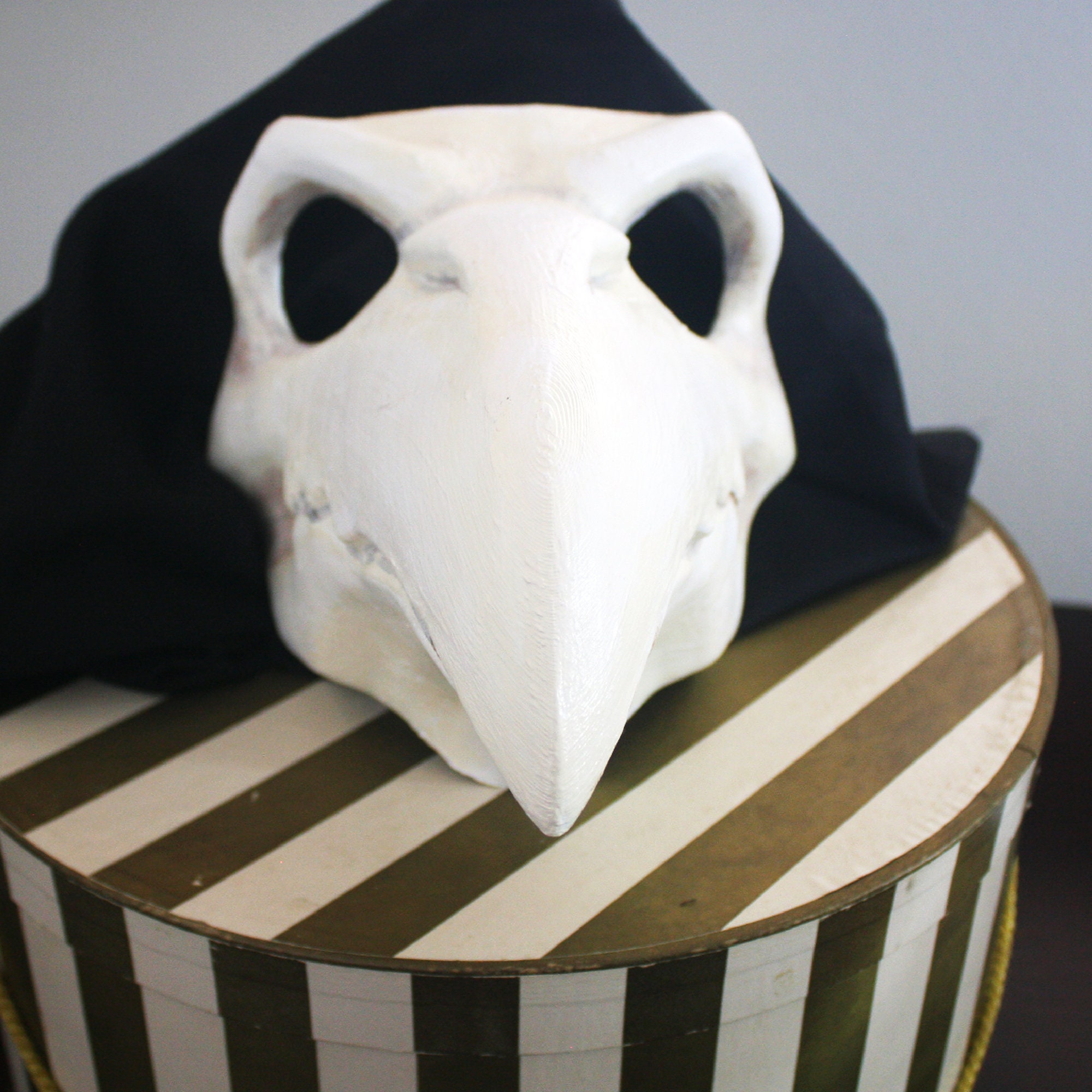 Raven Skull Mask / Nevermore Inspired Mask / Wearable | Etsy