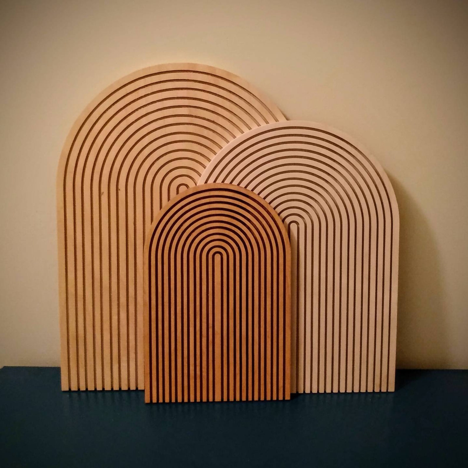 Arch Wood Art Boho Wood Decor Housewarming Gift Rainbow - Etsy