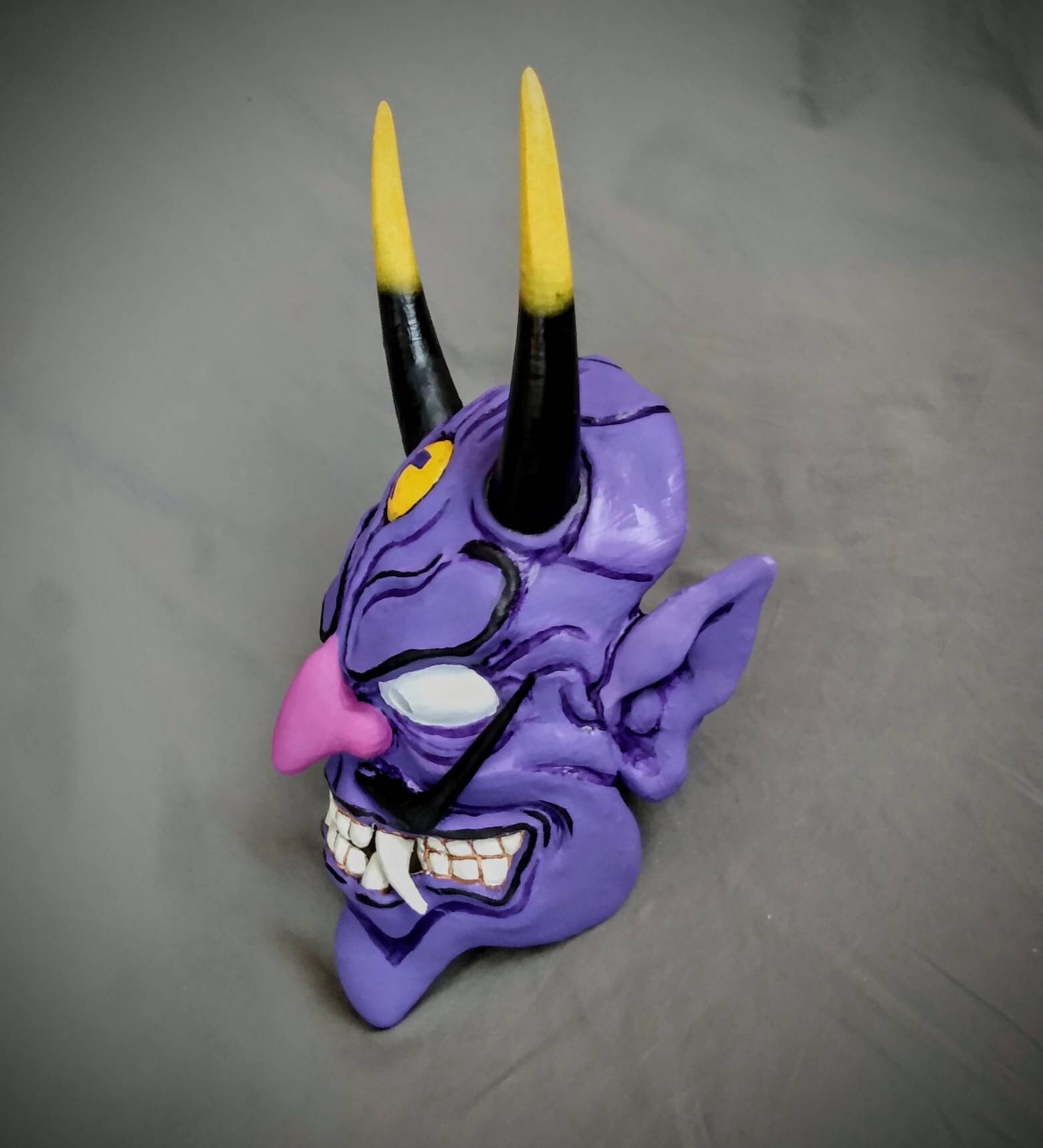 Waluigi Oni Mask - Etsy