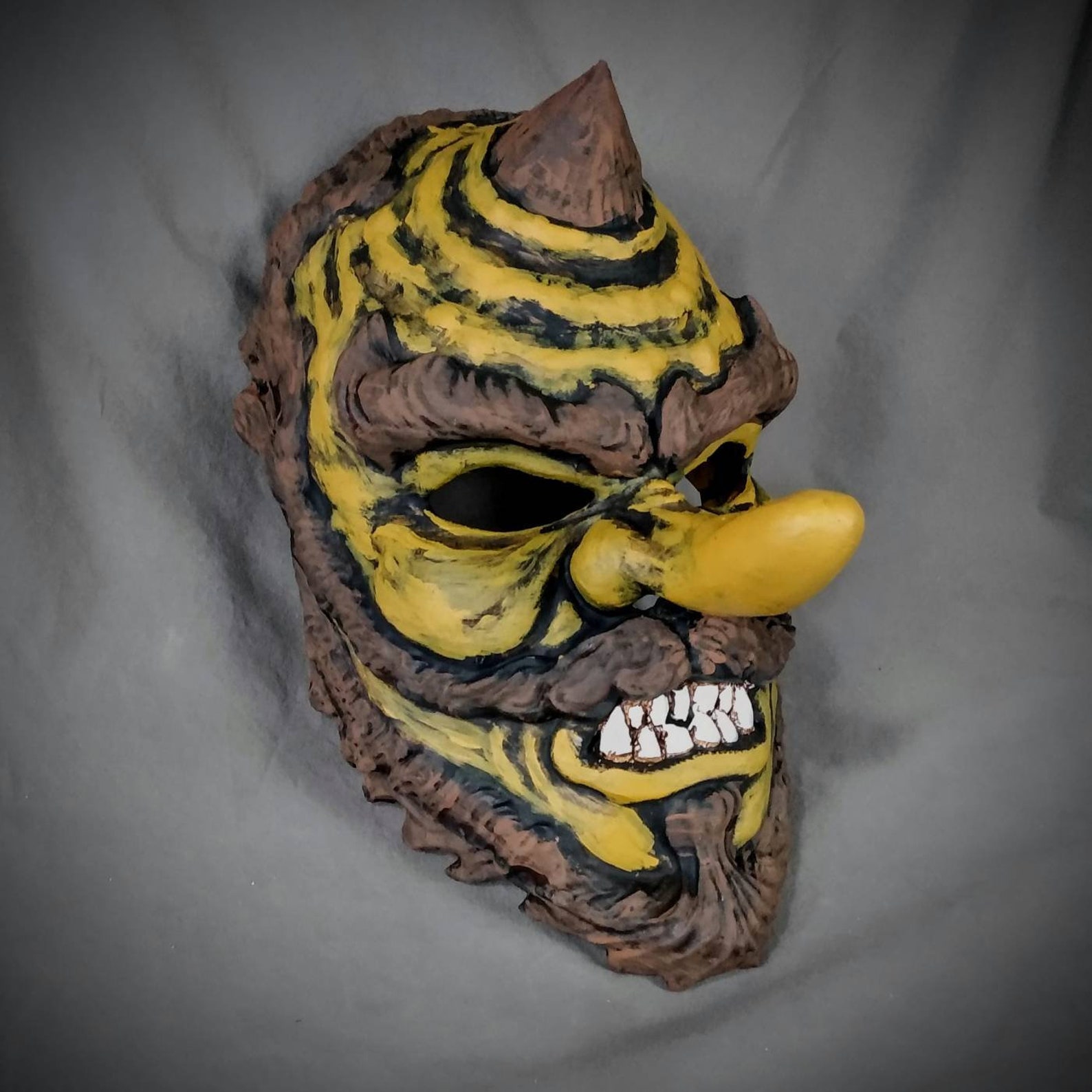 Tengu Mask Yellow Tengu Mask | Etsy