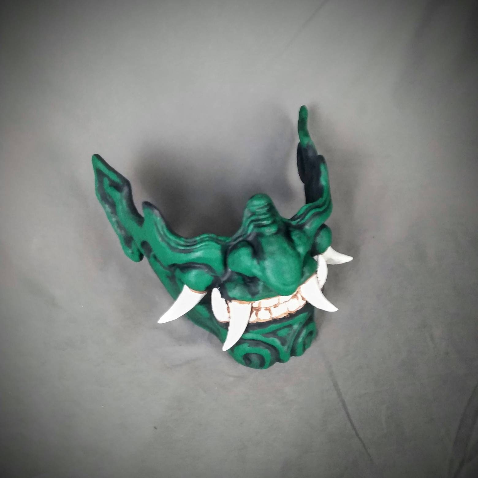 Oni Style Mempo Mask / Bushido Mask / Samurai Half Mask / | Etsy