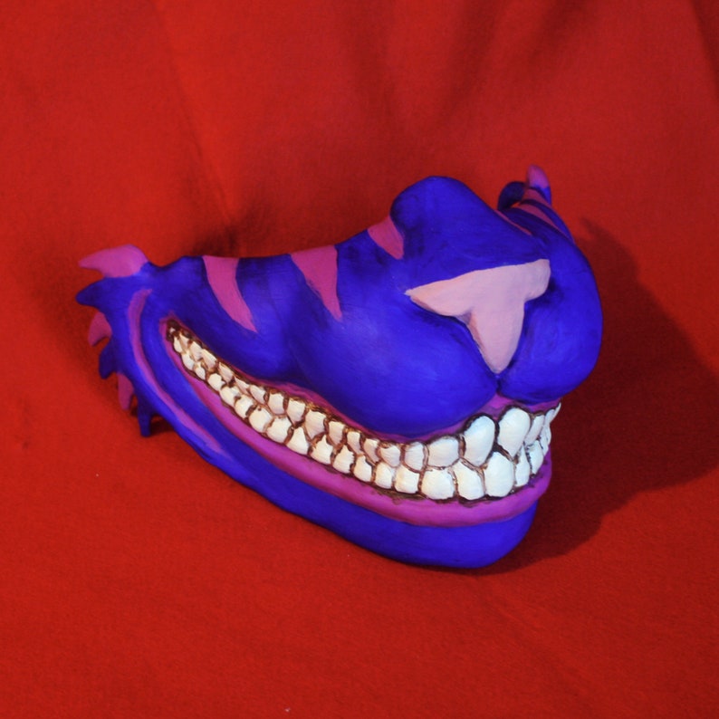Cheshire Cat Mempo / Cheshire Menpo Mask | Etsy
