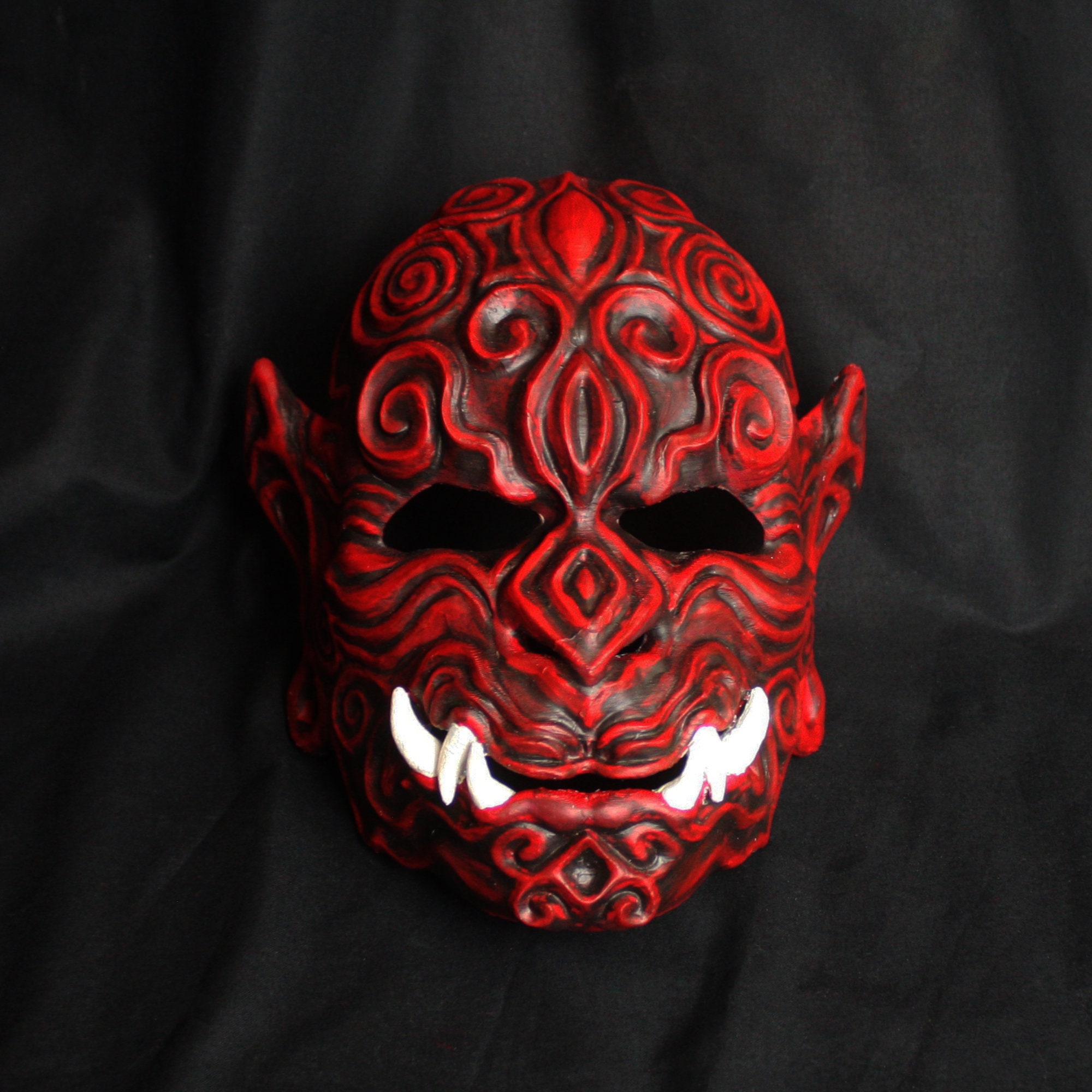 Monkey Oni Mask / Wearable Monkey Mask / Monkey Demon / Carved | Etsy ...