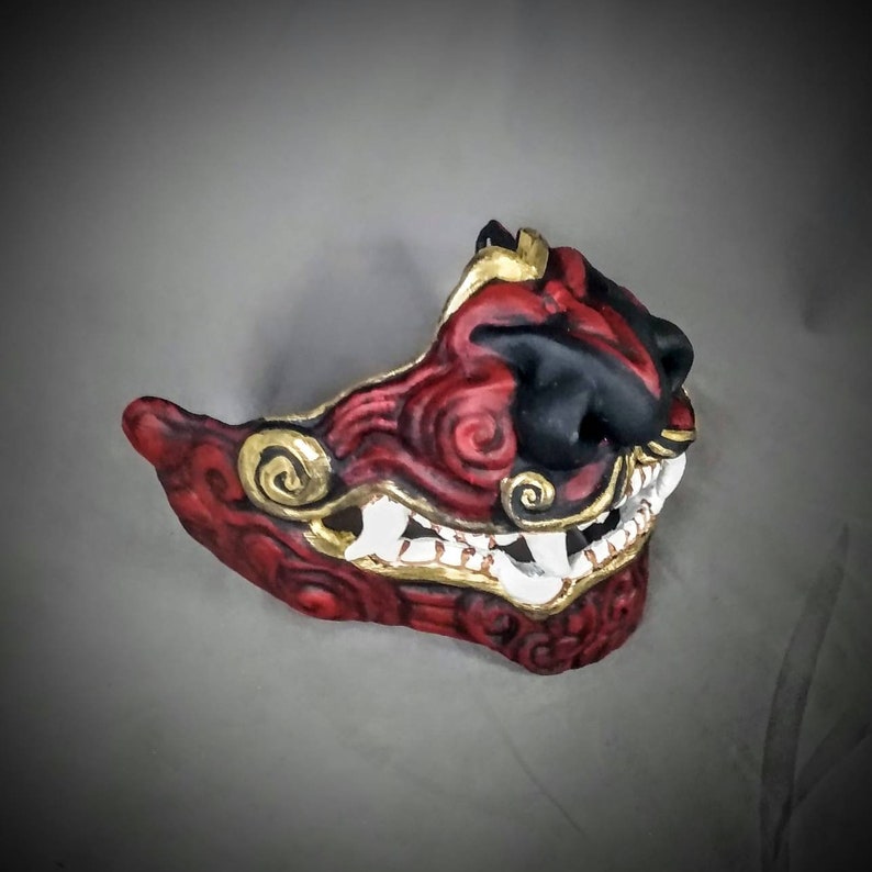 Foodog Mempo Mask / Bushido Mask / Samurai Half Mask / | Etsy