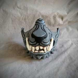 Wolf Mempo Mask / Bushido Wolf Mask / Samurai Half Mask / Japanese ...