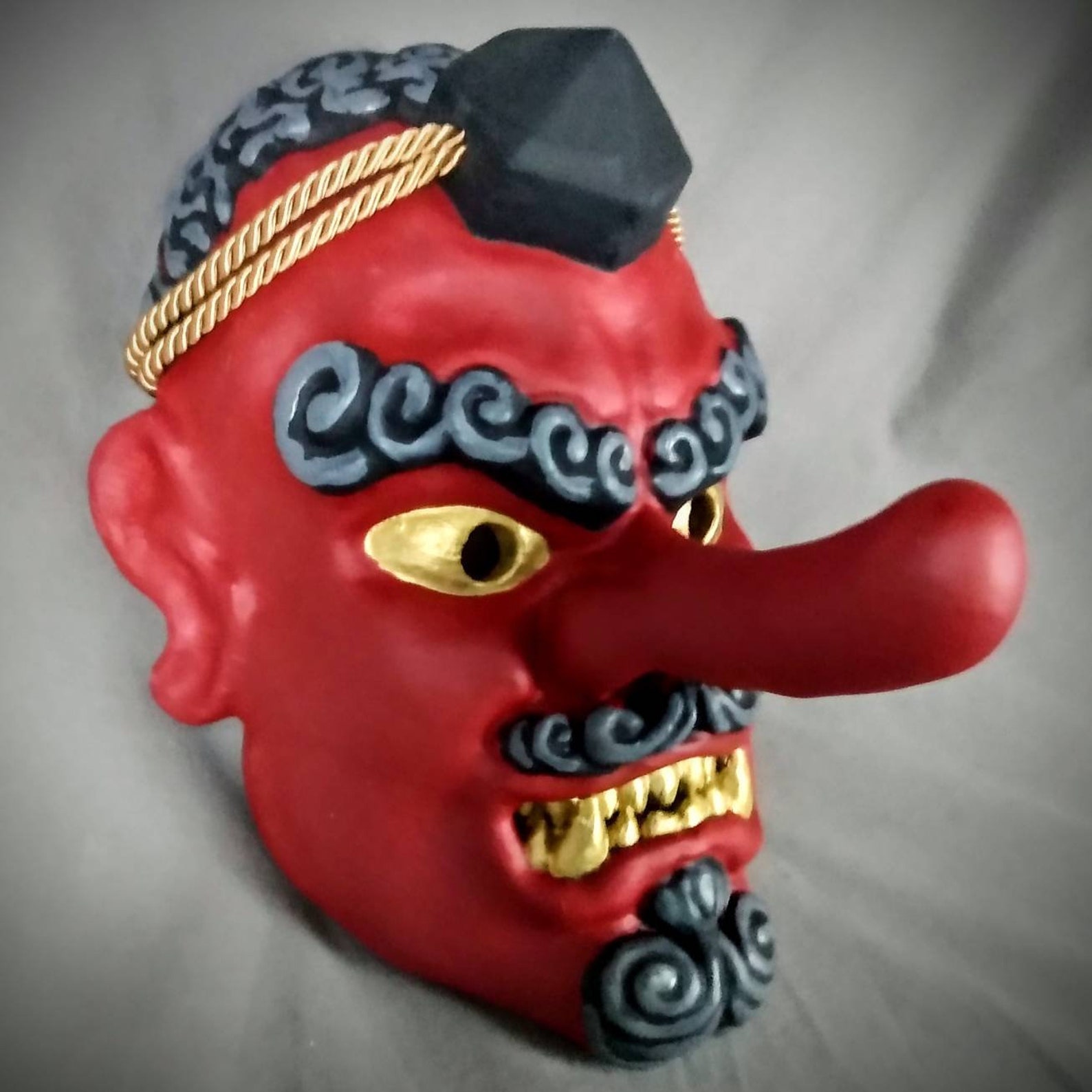 Traditional Tengu Mask / Bushido Mask / Samurai Half Mask / - Etsy UK