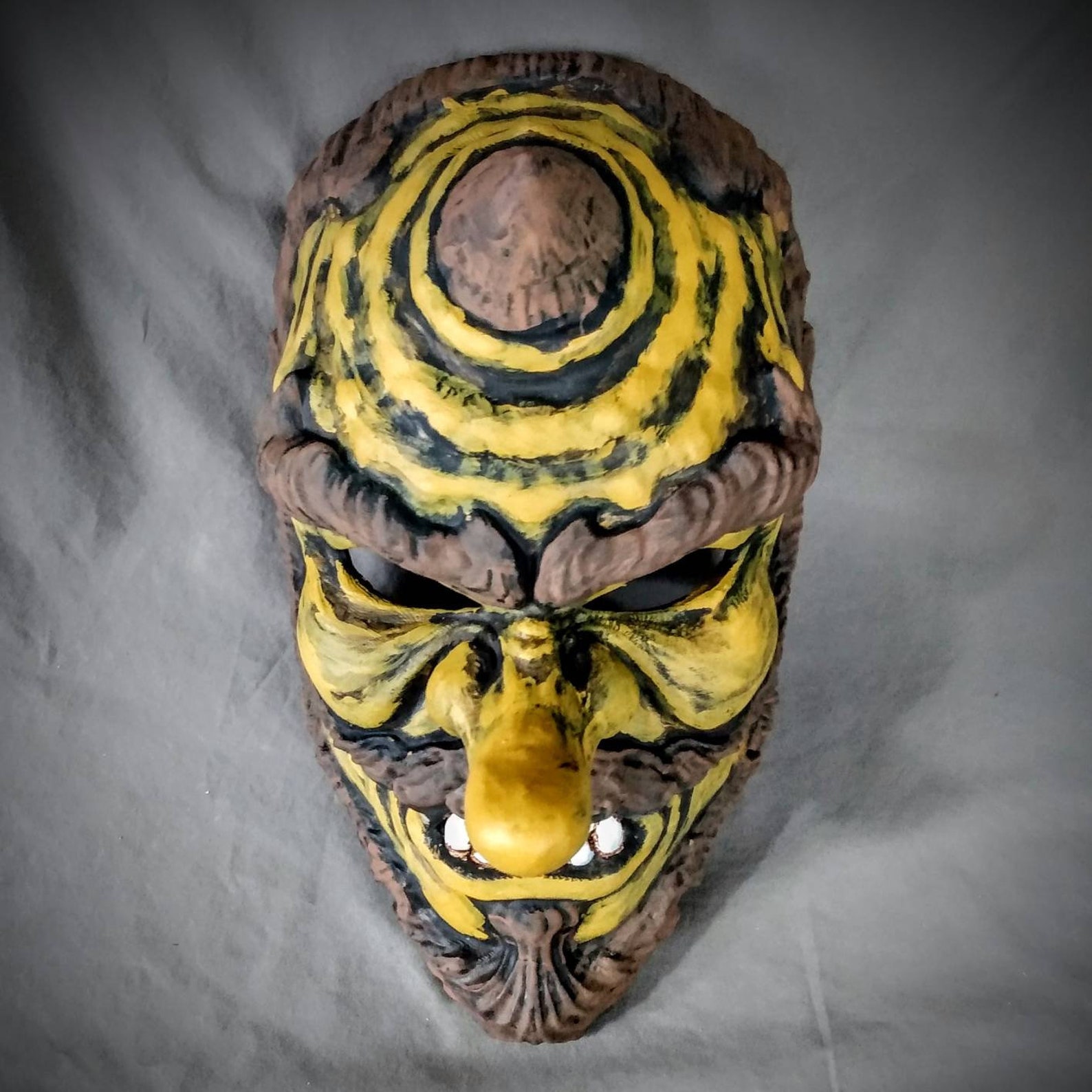 Tengu Mask Yellow Tengu Mask | Etsy