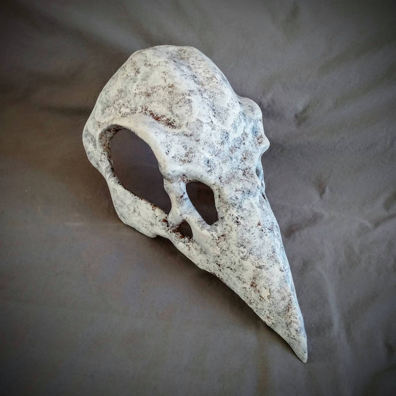 Wearable Crow Skull Mask: Faux Bone, Hand-painted PLA - Etsy
