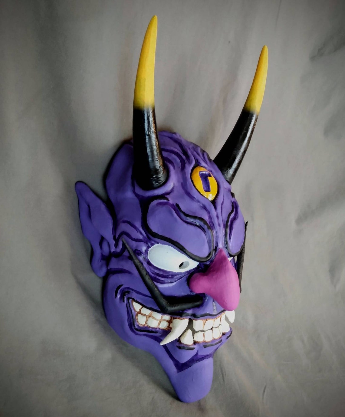 Waluigi Oni Mask - Etsy