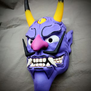 Waluigi Oni Mask - Etsy