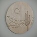 Desert Wood Art, Circular Wood Art, Desert Art, Southwest Art ...