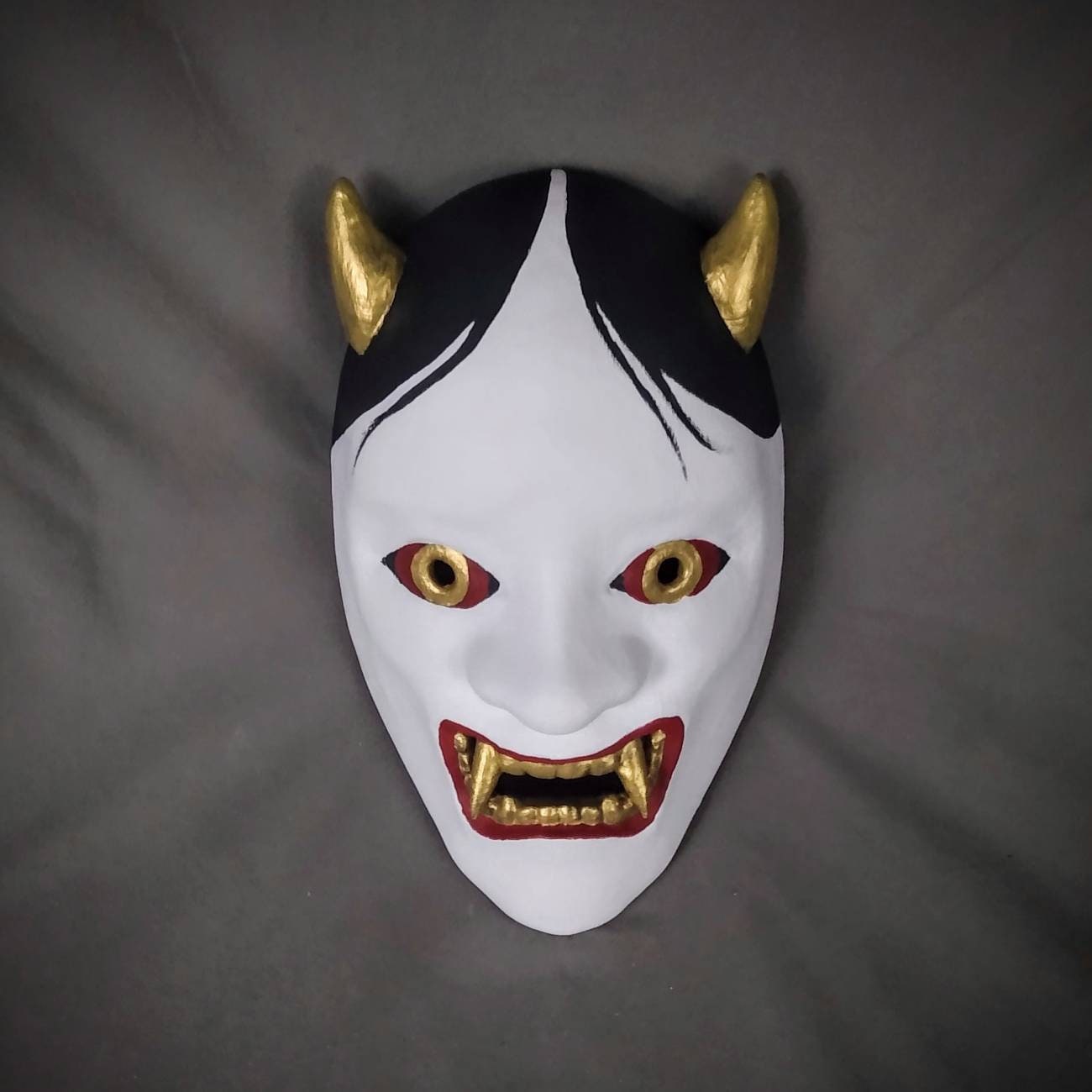 Namanari Hannya Mask / Bushido Mask / Samurai Half Mask / - Etsy