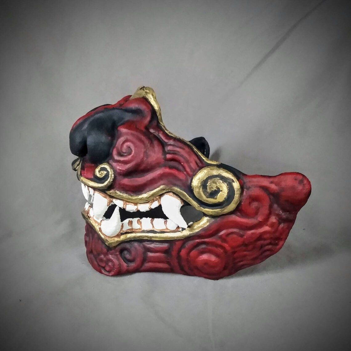Foodog Mempo Mask / Bushido Mask / Samurai Half Mask / - Etsy