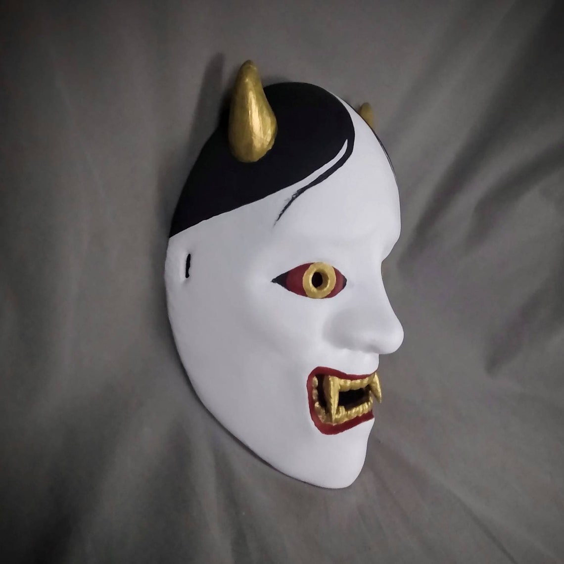 Namanari Hannya Mask / Bushido Mask / Samurai Half mask / | Etsy