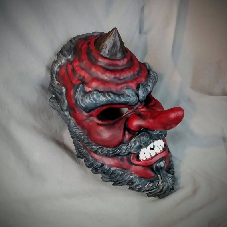 Tengu Mask Red Tengu Mask - Etsy