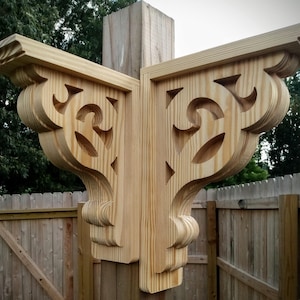 Wood Corbel,"the Orleans", Country Decor, Modern Rustic, Mantel / Shelf ...