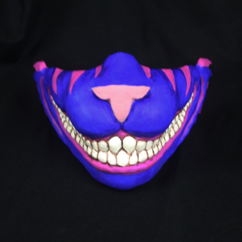 Cheshire Cat Mempo / Cheshire Menpo Mask | Etsy
